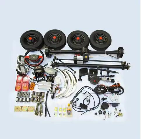 tandem electric 3kw 48v trike double rear axle kit differential driving ...