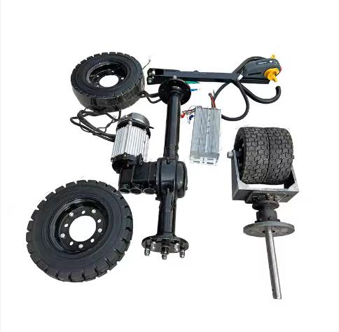 diy electric driving car rear axle and front wheels high hi speed axle ...