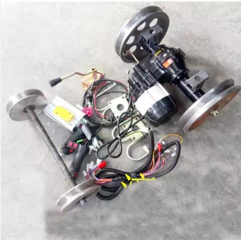 with hydraulic brake battery powered brushless differential rear axle ...