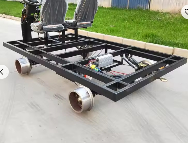 Railroad Battery Powered Front Rear Axle 2 Seats Driver Passenger ...